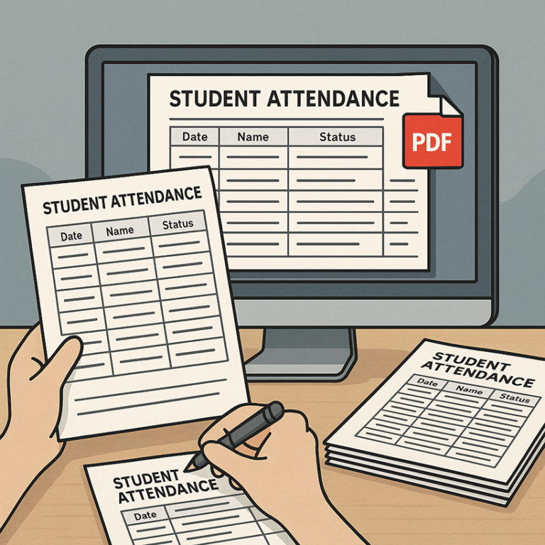 How Schools Use PDF-Based Attendance Records to Improve Accuracy and ...